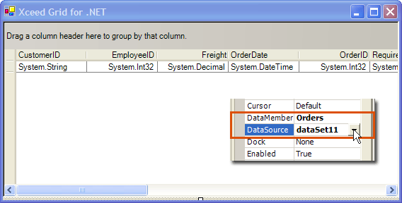 Building a bound hierarchical master/detail grid