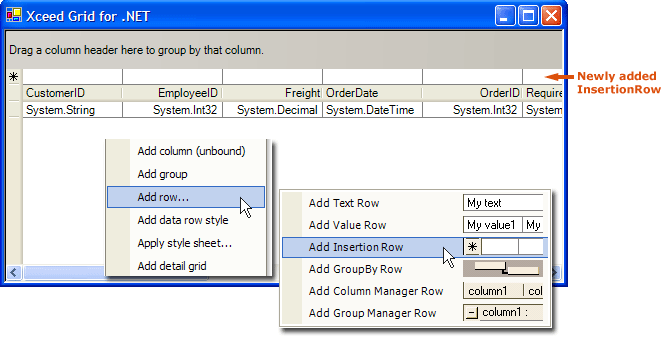 Building a bound hierarchical master/detail grid
