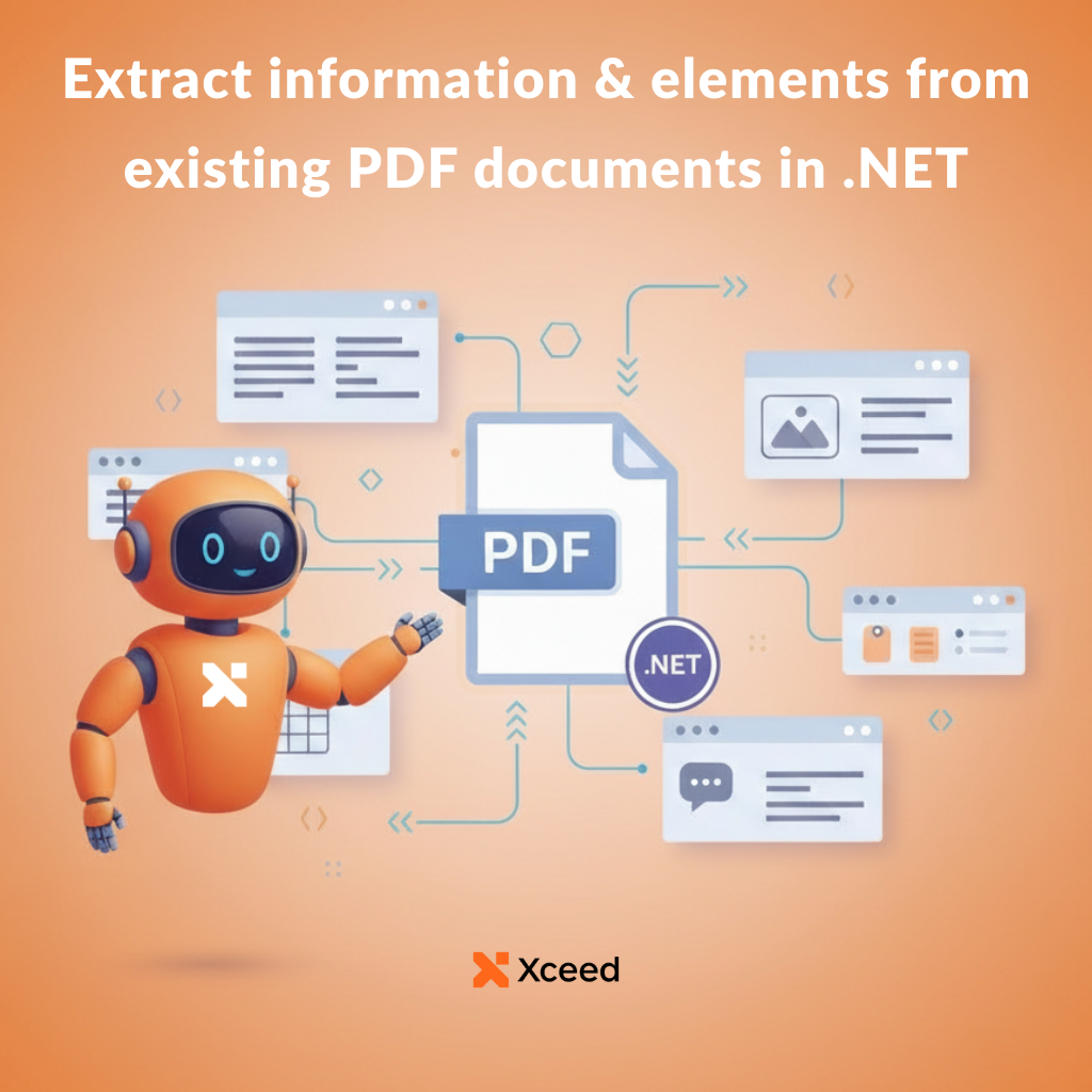Extract information & elements from existing PDF documents in .NET - Xceed